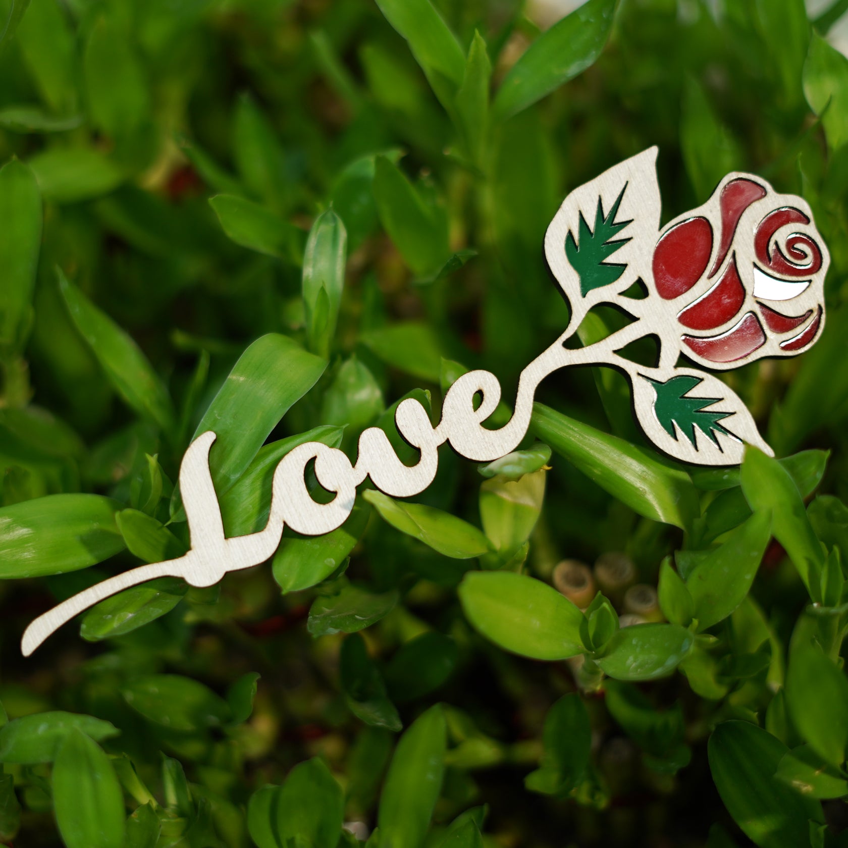 Personalized Valentine Wooden Rose Gift For Couples – Picloon