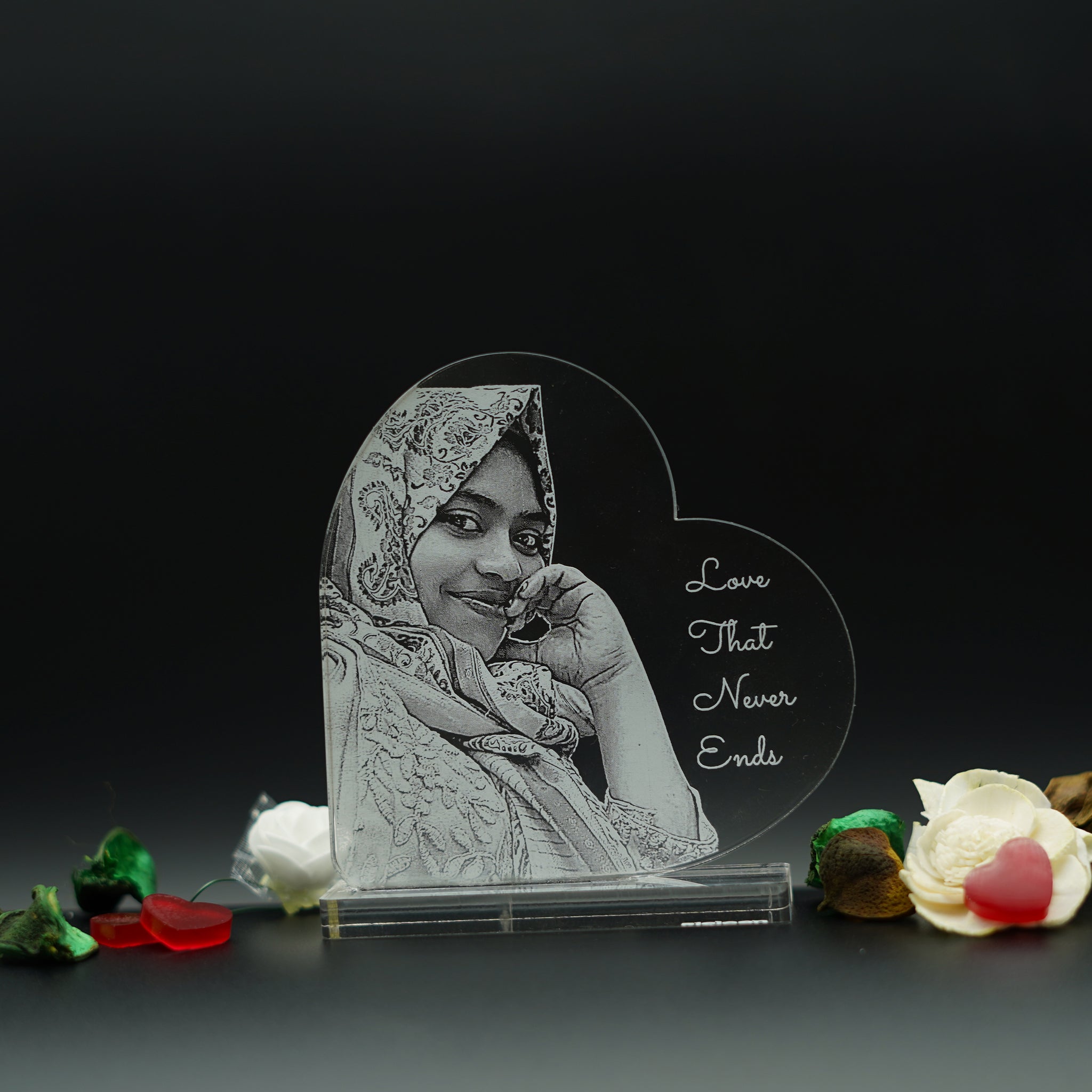 Customized Photo Engraved Couple Gift For Her – Picloon