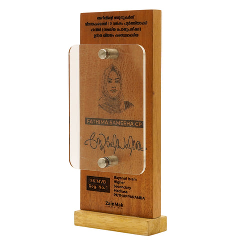Wood with Acrylic Rectangle Memento – Picloon