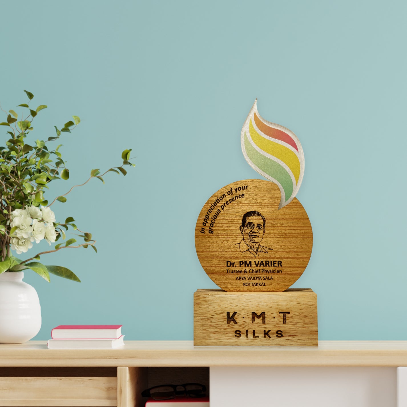 Customized Laser Engraved Tri Color Memento – Picloon